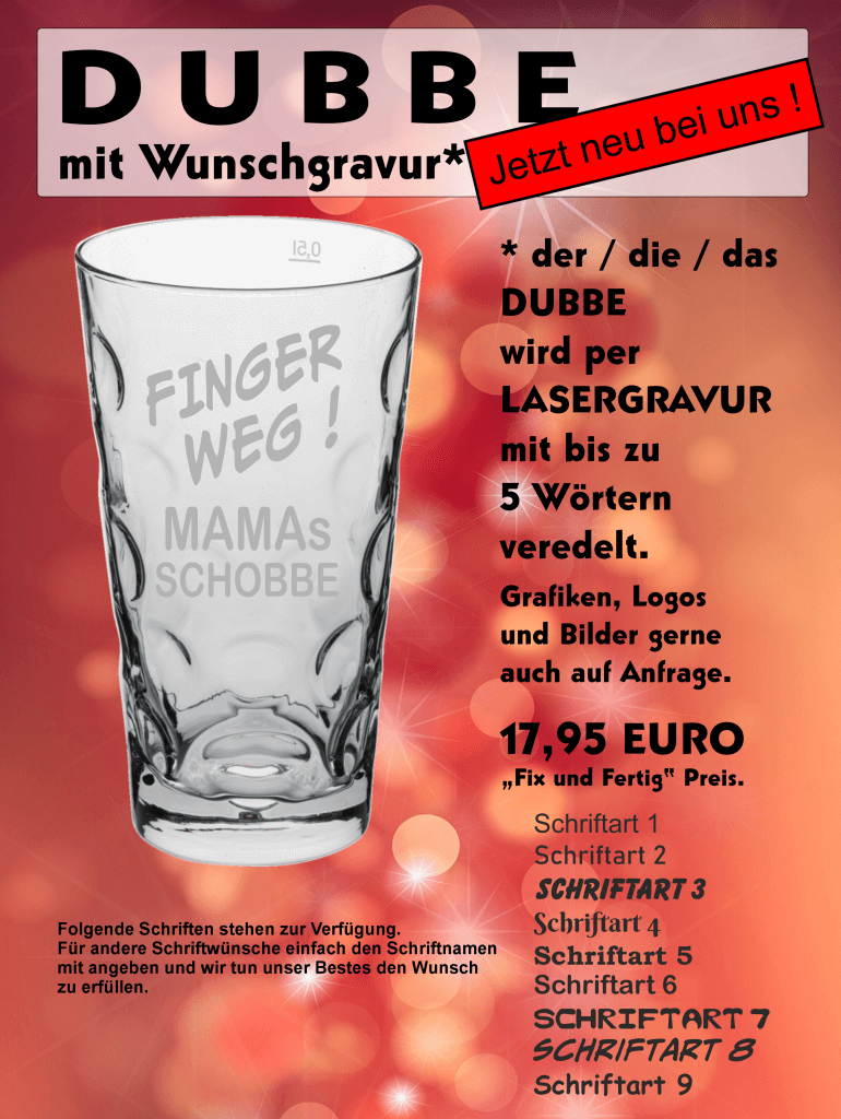Dubbe mit Gravur – Anfrage | VABO Pirmasens